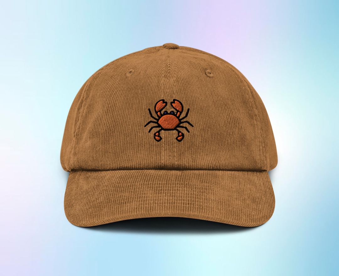 Corduroy Crab Hat, Crab Gifts, Fishing Hat, Crab Lovers, Fisherman Hat ...