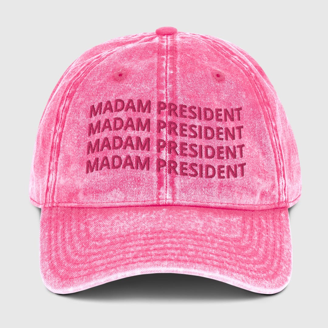 Madam President Flag Hat, Kamala Harris for President 2024 Cap, Vintage ...
