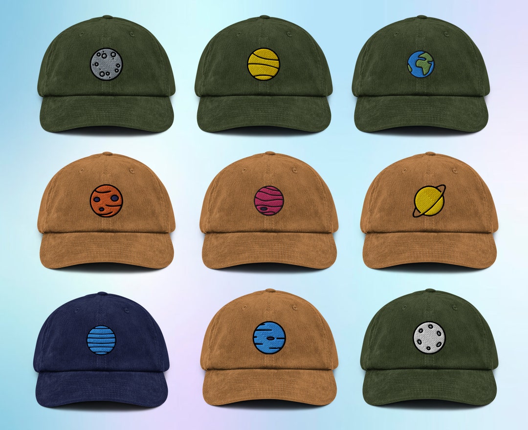 Corduroy Hat, Earth Hat, Jupiter Cap, Neptune Hats, Pluto Gift, Saturn ...