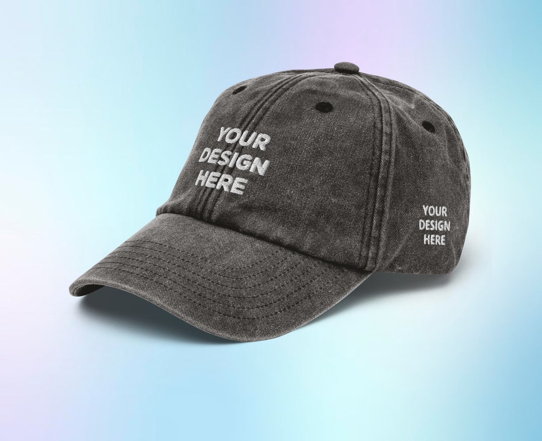 Side Stitch Hat, Side of Hat Embroidery, Customize Back of Hat, Add ...