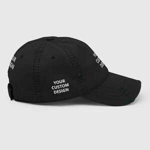 Side Stitch Hat, Distressed Hat, Side of Hat Embroidery, Custom Caps ...