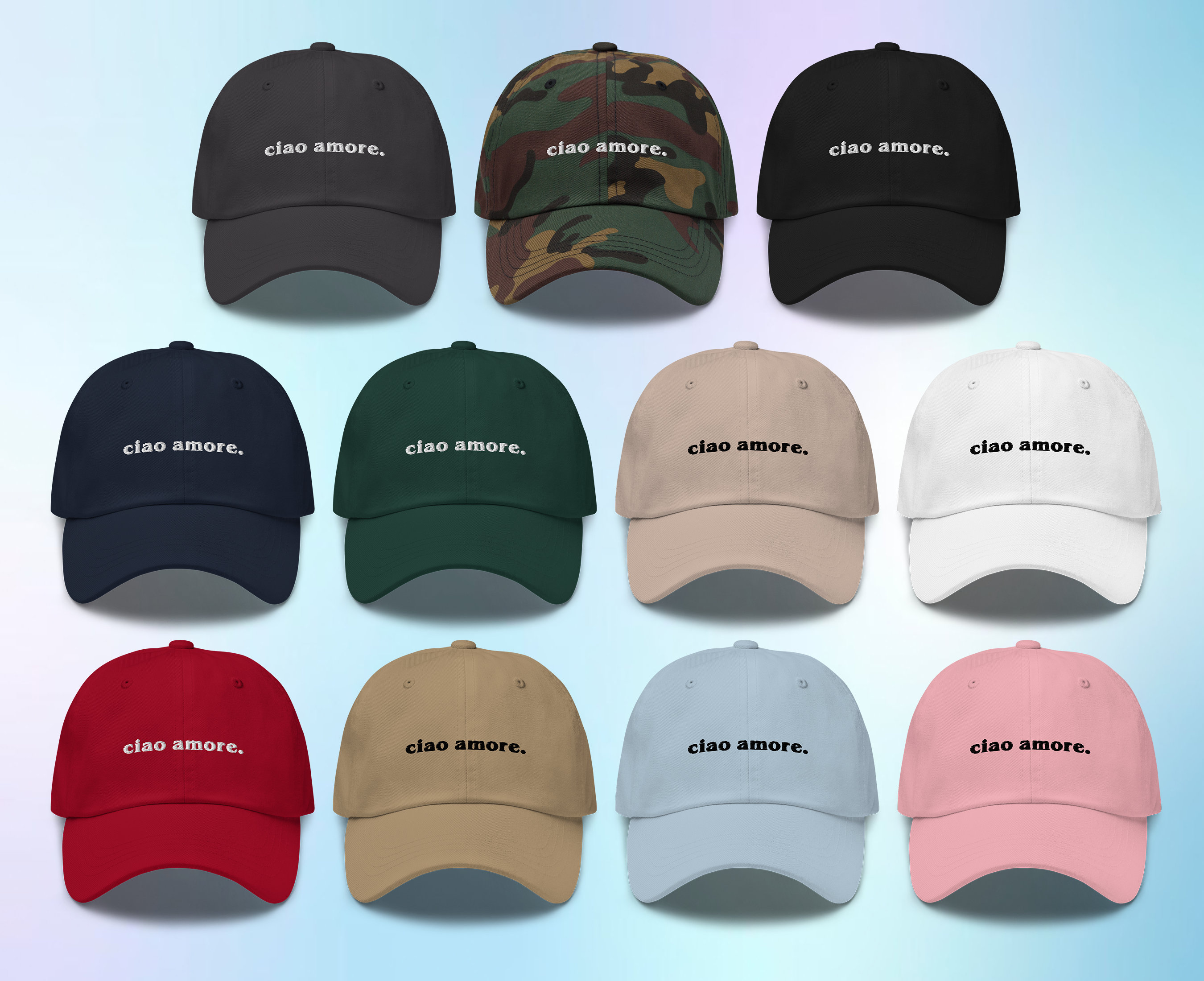 Ciao Amore Cap, Ciao Amore Hat, Italian Saying Baseball Cap, Goodbye My ...