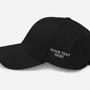 Side Stitch Hat, Side of Hat Embroidery, Customize Back of Hat, Add ...