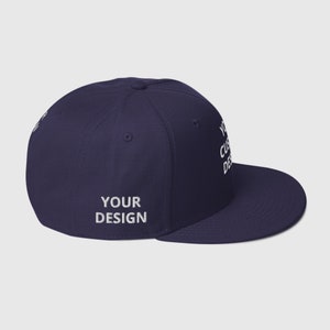 Custom Snapback Hat, Side Stitch Hat, Side of Hat Embroidery, Customize ...