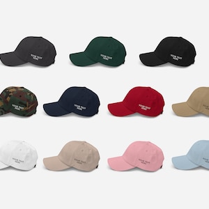 Side Stitch Hat, Side of Hat Embroidery, Customize Back of Hat, Add ...