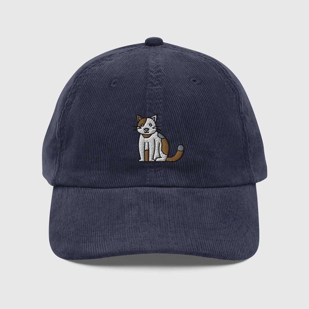 Calico Cat Hat, Vintage Embroidered Hat, Feline Gift, House Pet Gifts ...