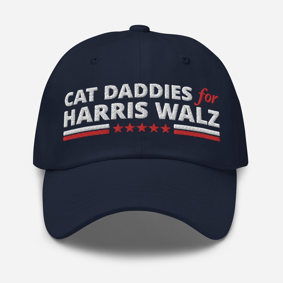 Cat Daddys for Kamala, Cat Daddies for Harris Walz, 2024 Election Baseball Cap, Cat Dads for ...