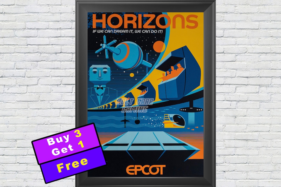 Horizons Attraction Poster EPCOT Walt Disney World - Etsy