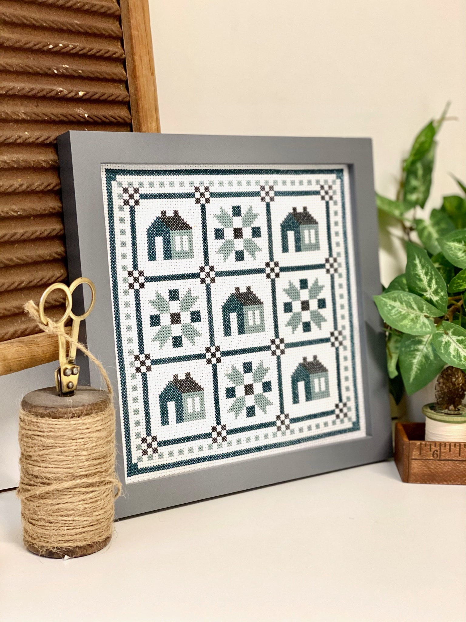 Hometown PAPER Cross Stitch Pattern PAPER COPY - Etsy