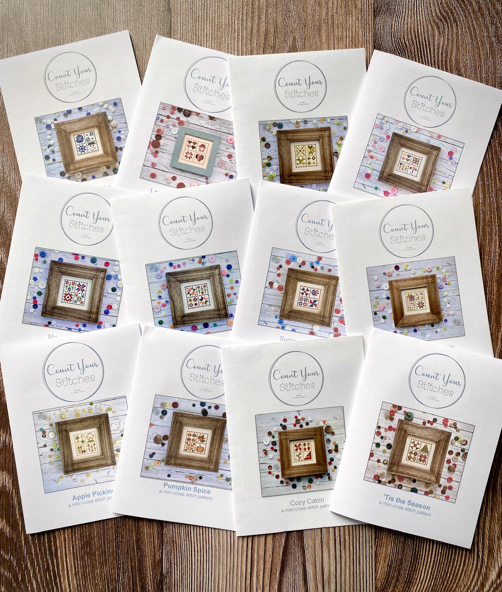 PDF - 12 Monthly Minis Bundle - PDF Instant Download - Etsy