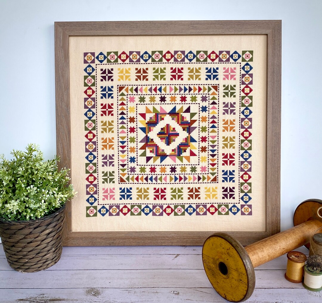 Paper - Meet Me in the Garden Cross Stitch - Paper Pattern - Etsy