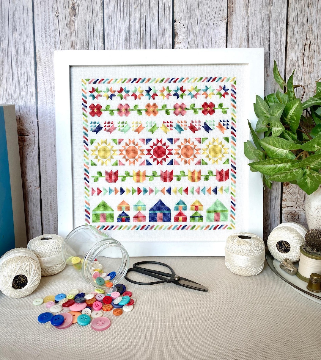 Paper - Harbor Cross Stitch - Paper Pattern - Etsy Australia