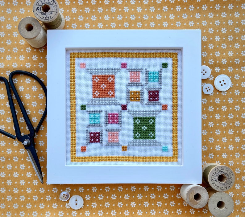 PDF - Happy Spools Mini Cross Stitch - PDF Instant Download - Etsy
