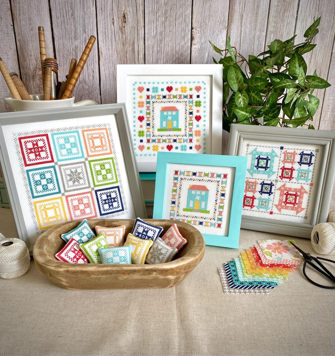 Pdfs - 3 Pattern Bundle - Delightfully Yours Cross Stitch Collection - PDF Instant Download - Etsy
