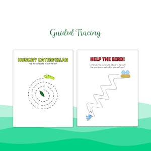 DIGITAL Pencil Control Printable Tracing Worksheets, Fine Motor Skills ...