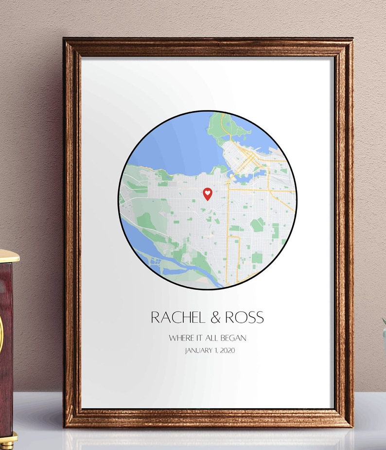 Custom Map Print Custom City Map Personalized Print Travel - Etsy
