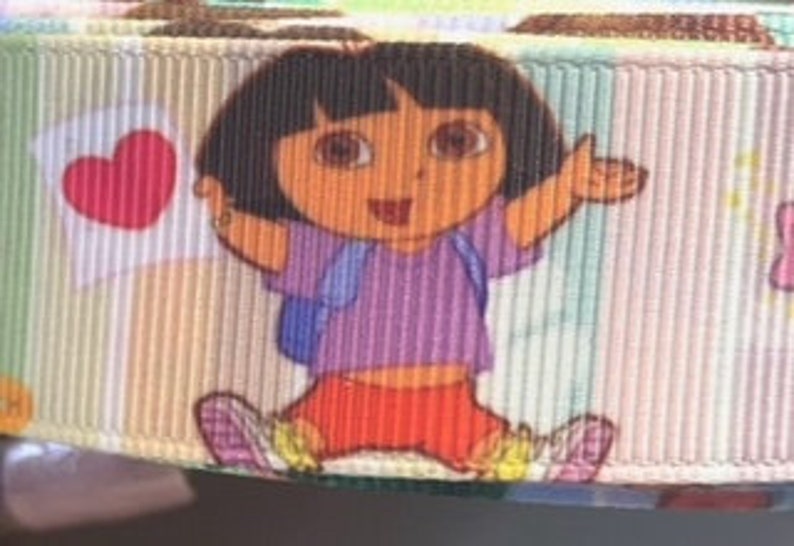 Grosgrain 1 Inch Ribbon DORA DORA the Explorer and Friends - Etsy