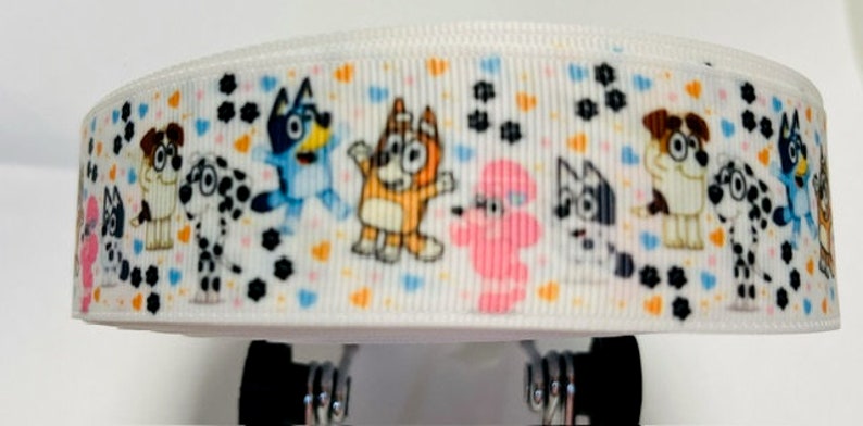 Bluey and Bingo 1 1/2' Inch Grosgrain Ribbon Bluey Cartoon Character ...