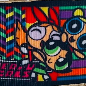 The Powerpuff Girls 1 1/2' Inch Grosgrain Ribbon Cartoon Character and ...