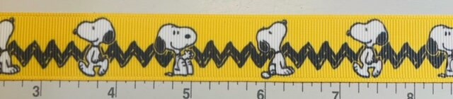 Grosgrain 1' Inch Ribbon Snoopy Dog Peanut Gang, Snoopy by Yard ...