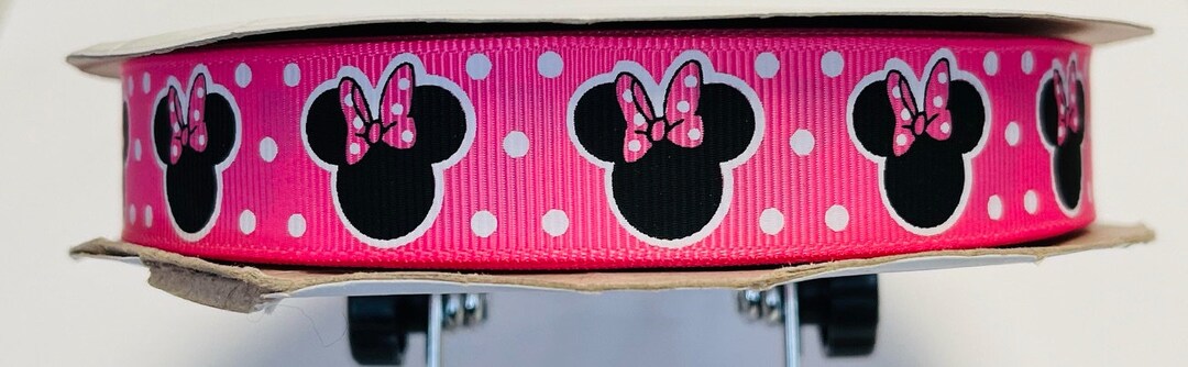Disney Grosgrain 1 Inches Minnie Mouse Polka Dot Ribbon - Etsy
