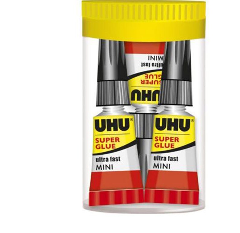 UHU Super Glue Ultra Fast Mini– Super Power Mini 3 X 1g Tube - UHU ...
