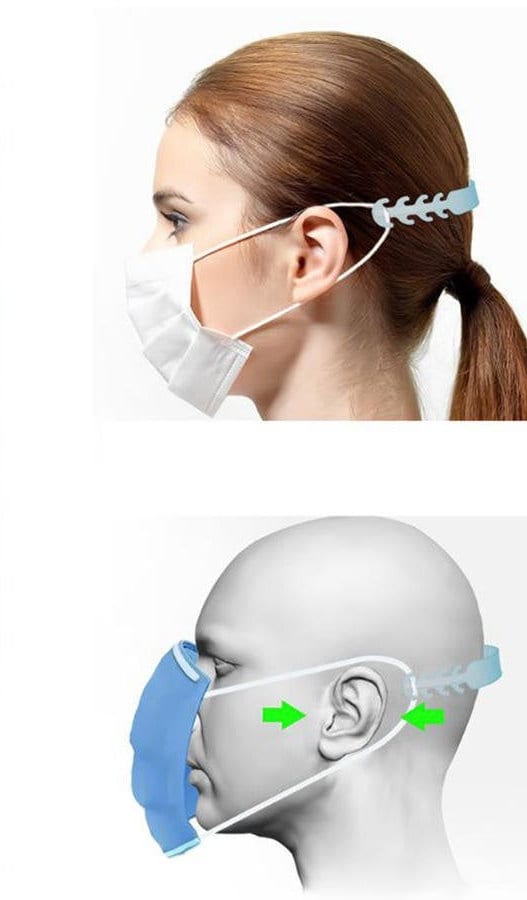 Face Mask Extender Ear Protector Ear Saver Face Mask Holder Strap Ear ...