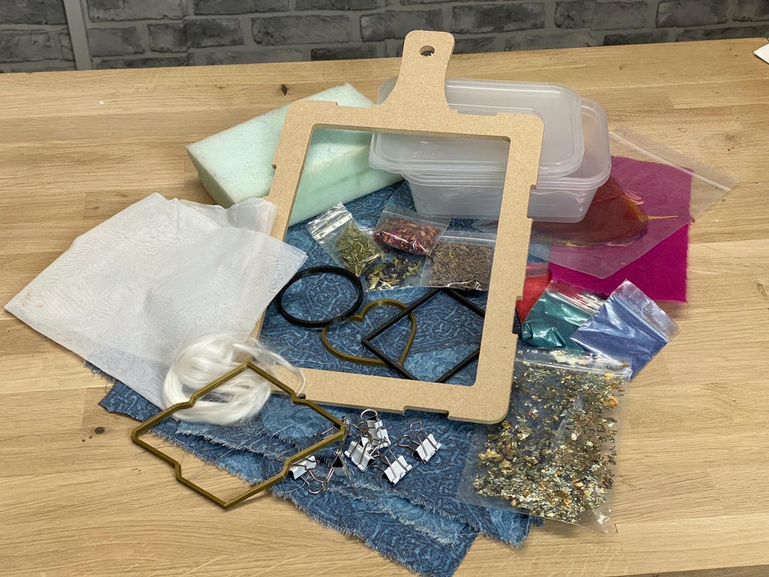 Handmade Paper Making Starter Kit With Botanicals - Etsy