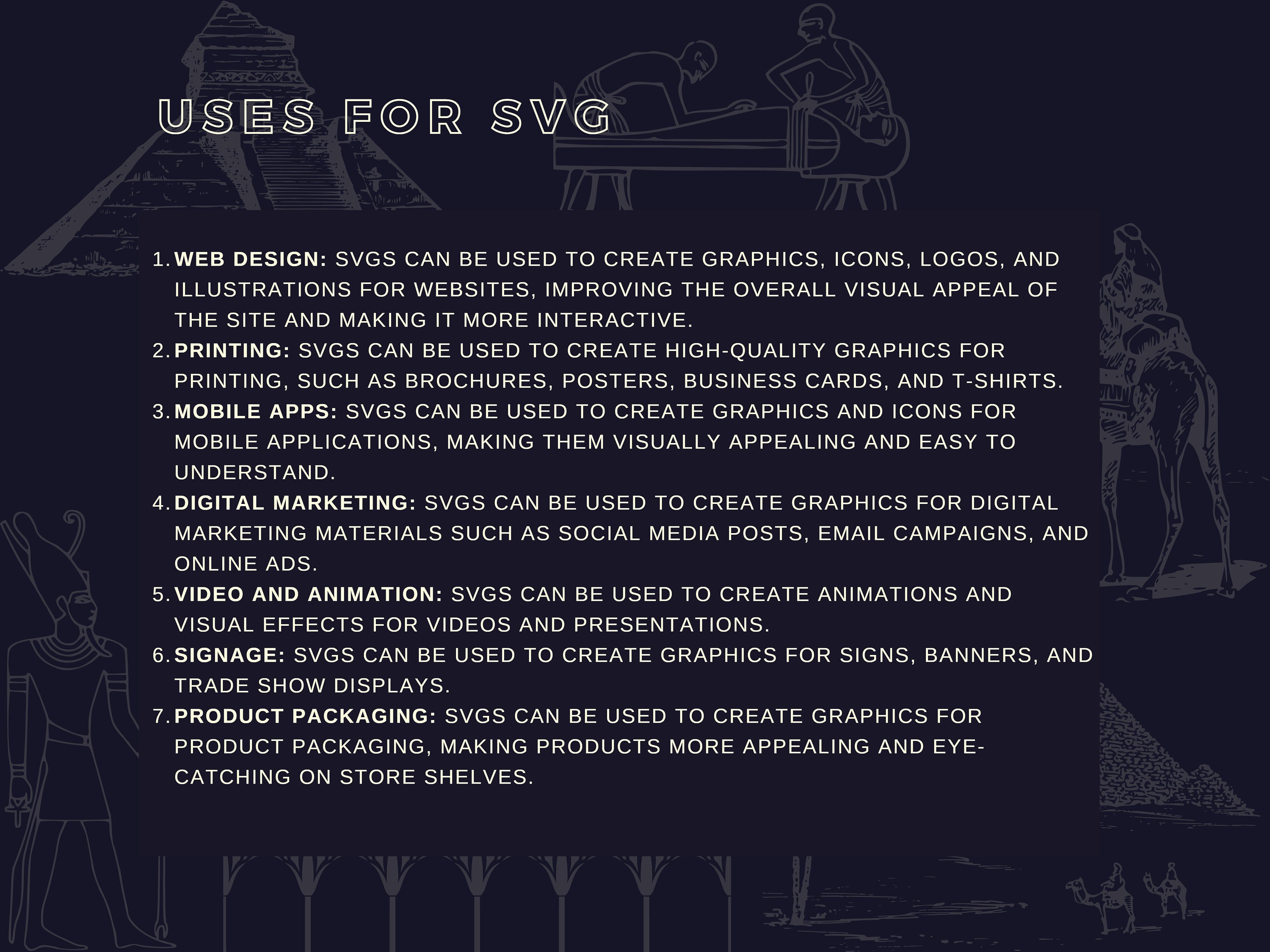 Ancient Egyptian Hieroglyphics Svgs for Signage and Banners Custom ...