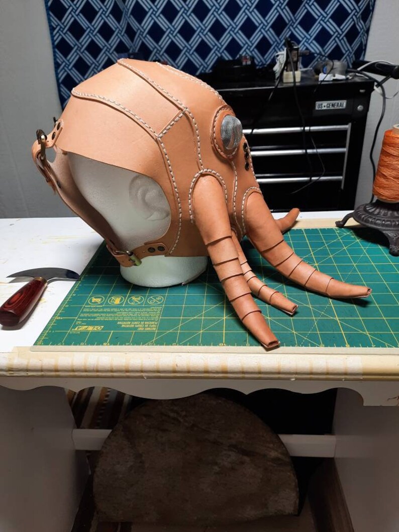 Leather Cthulhu or Kraken Mask - Etsy
