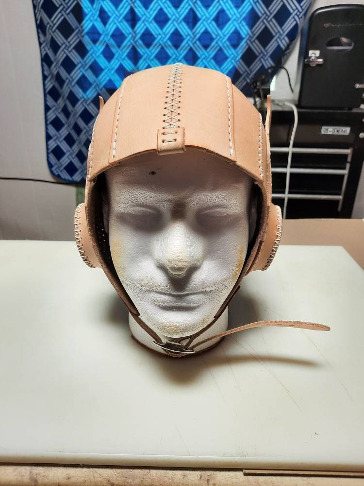 Handmade leather flight cap | Etsy
