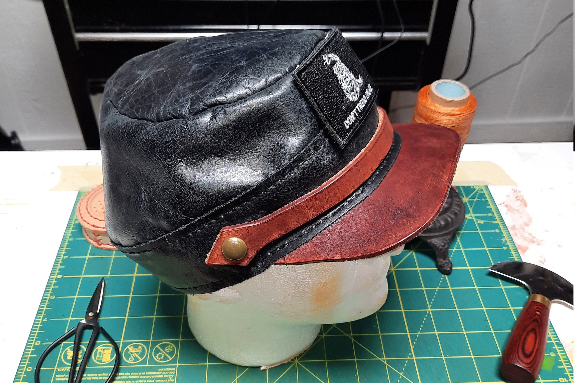 Leather American Kepi Hat - Etsy