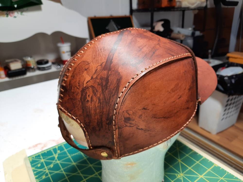 Handmade Leather Cap - Etsy