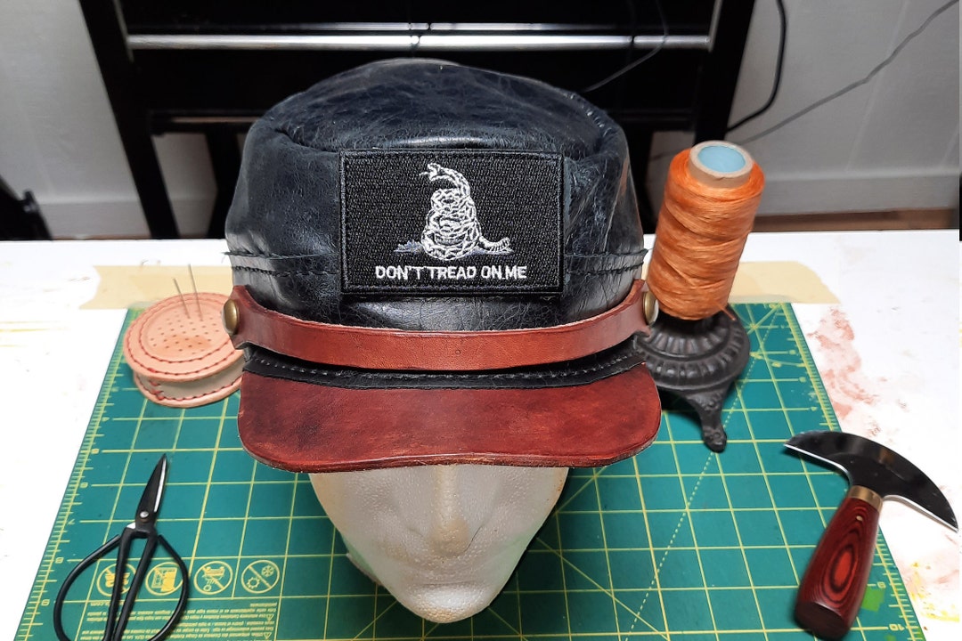 Leather American Kepi Hat - Etsy