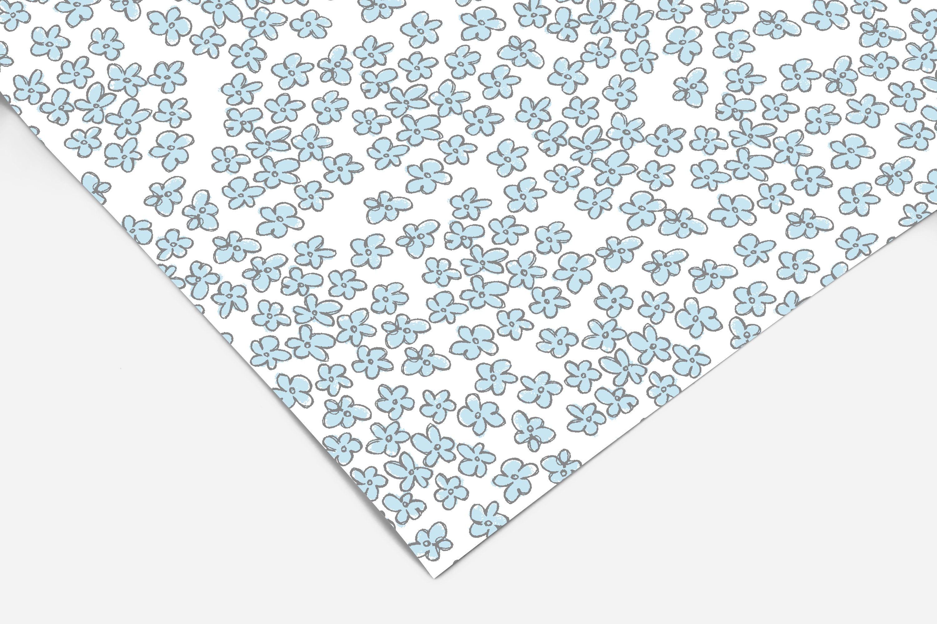 Blue Floral Contact Paper Peel and Stick Wallpaper - Etsy