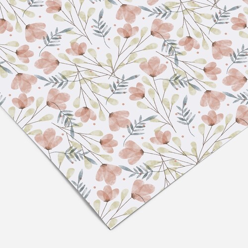 Blue Floral Contact Paper Peel and Stick Wallpaper | Etsy