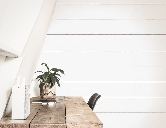 Realistic Shiplap Wallpaper Peel and Stick Wallpaper Removable - Etsy