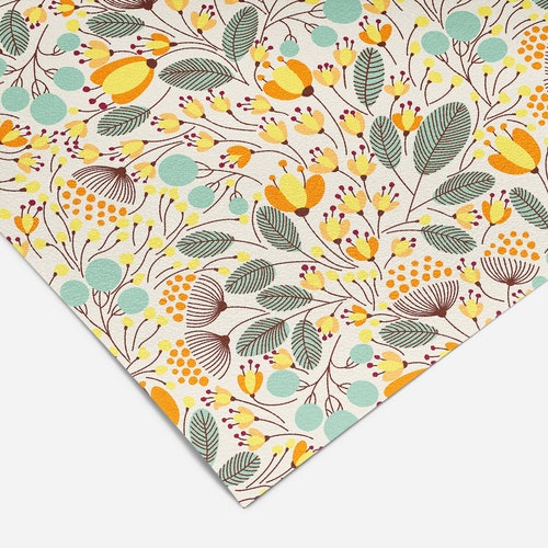 Yellow Outline Floral Contact Paper Peel and Stick Wallpaper - Etsy