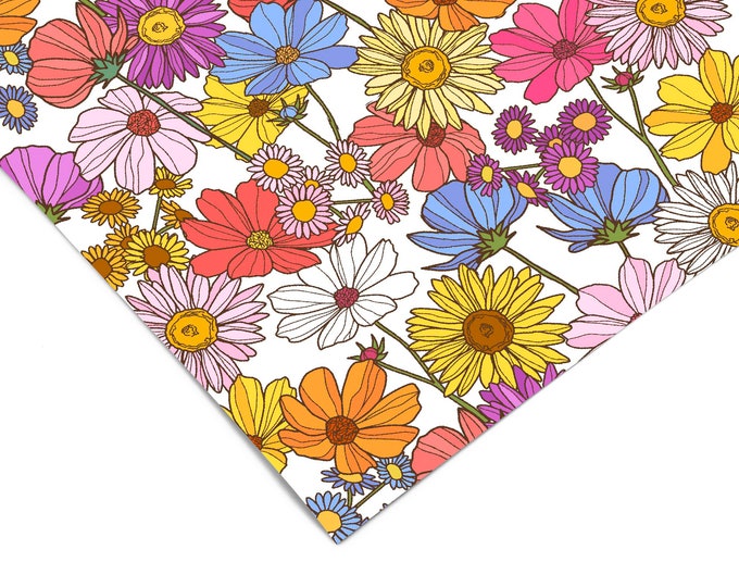 Golden Bees Floral Contact Paper Peel and Stick Paper - Etsy