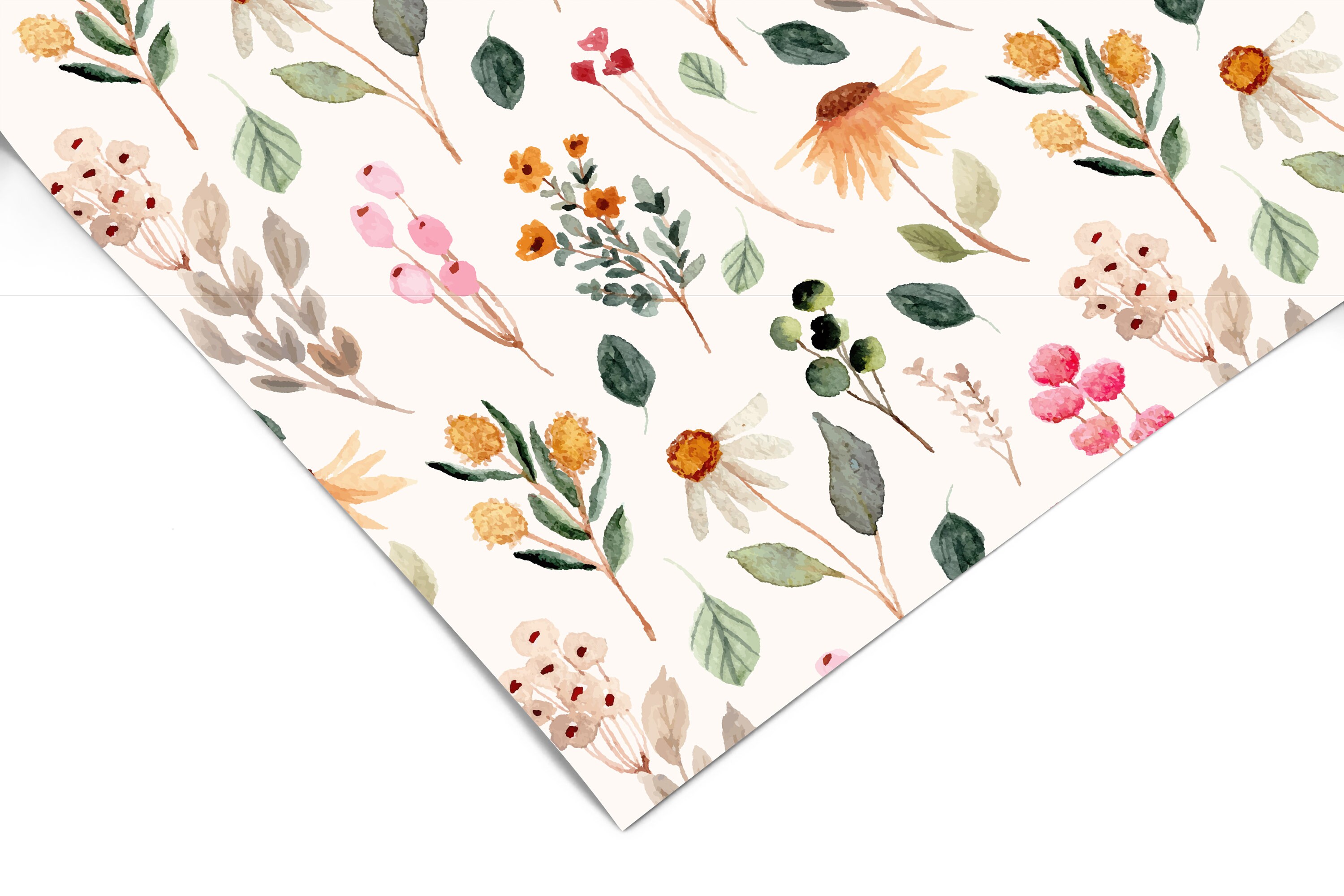 Wildflower Floral Contact Paper Peel and Stick Wallpaper - Etsy