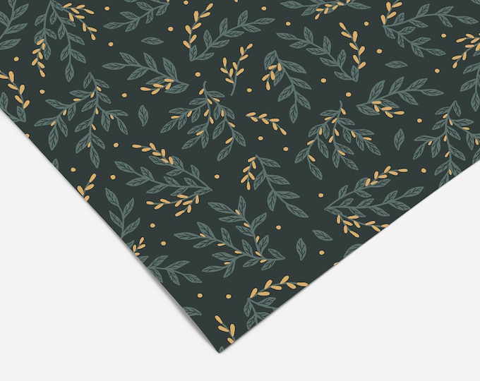 Dark Floral Leaf Contact Paper | Peel and Stick Wallpaper | Removable ...