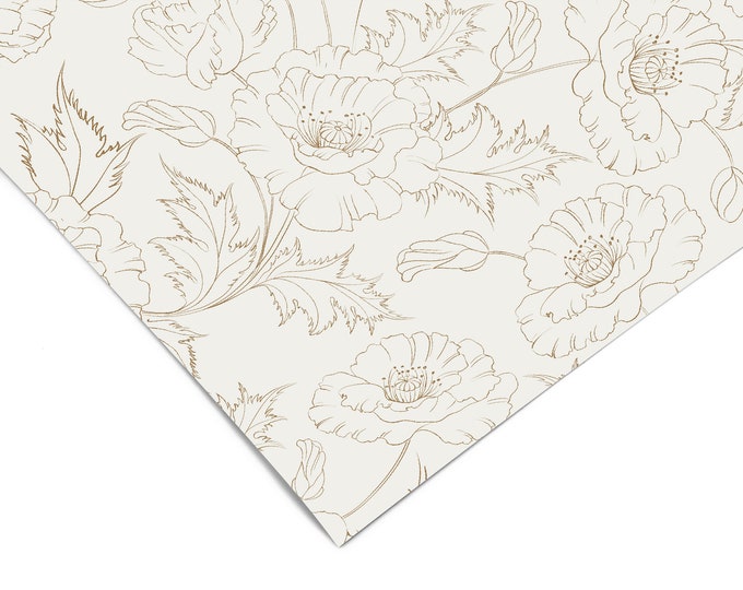 Golden Bees Floral Contact Paper Peel and Stick Paper - Etsy