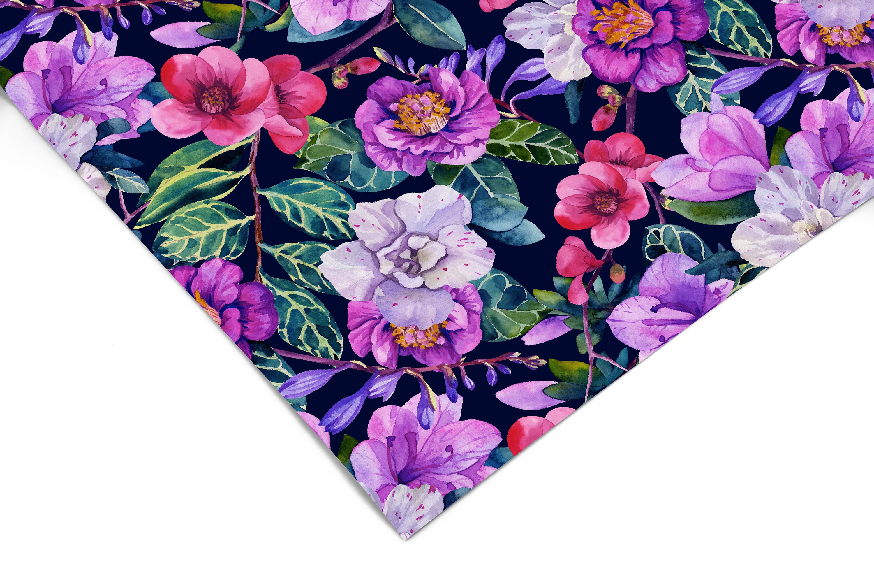 Purple Tropical Contact Paper Peel And Stick Wallpaper | Etsy