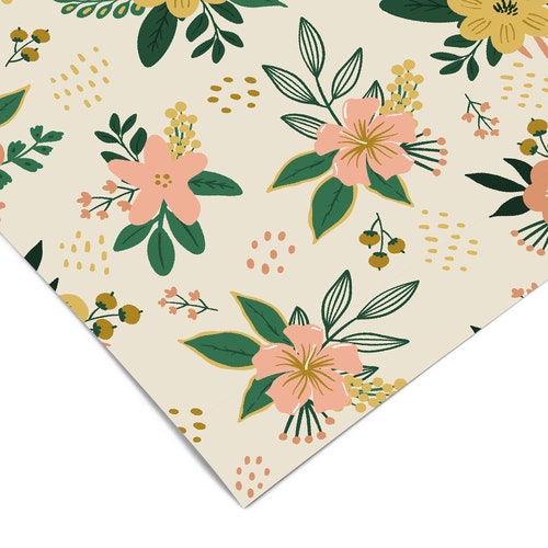 Floral Contact Paper Peel and Stick Wallpaper Removable | Etsy