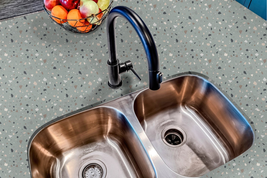 Peel and Stick Countertop Paper | Countertop Contact Paper | Terrazzo ...