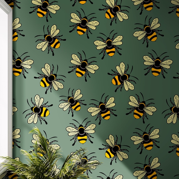 Bee Wallpaper - Etsy