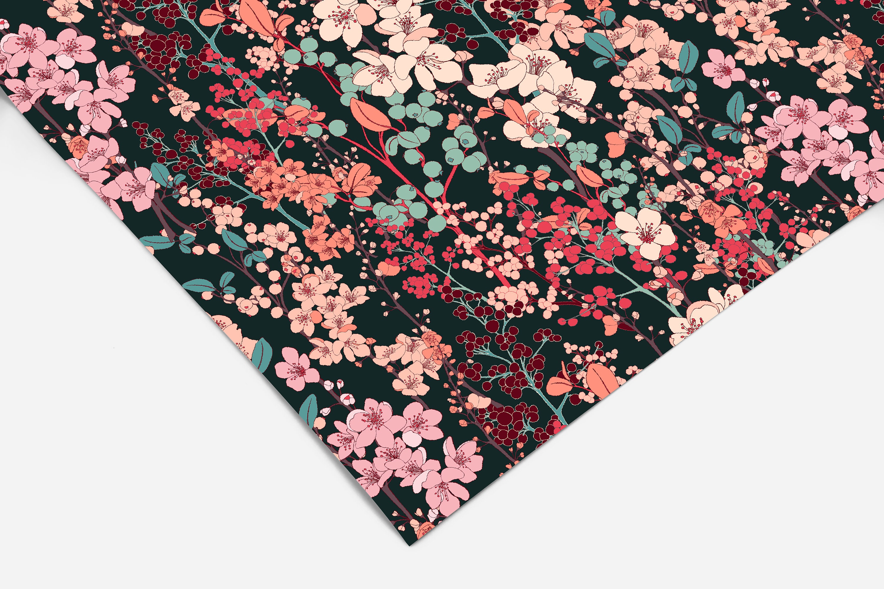 Floral Contact Paper Peel and Stick Wallpaper Removable | Etsy