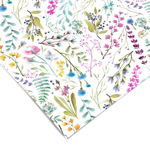 Light Purple Floral Contact Paper Peel and Stick Wallpaper - Etsy