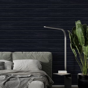 Black Shiplap Wallpaper Peel and Stick Wallpaper Removable Wallpaper ...
