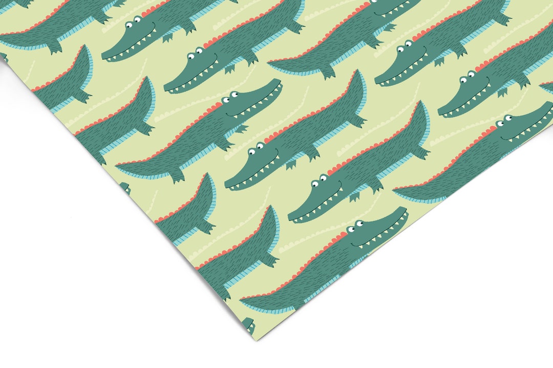 Kids Alligator Green Contact Paper | Peel and Stick Wallpaper ...